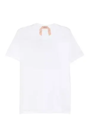 N°21 Logo-detail T-shirt - White