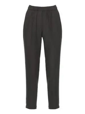 Antonelli Firenze Elasticated Tapered Trousers - Brown