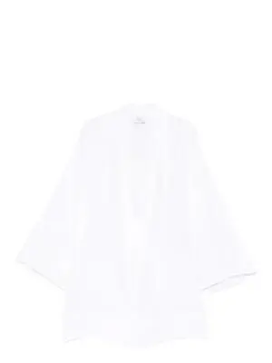 MVP WARDROBE Linen Belted Shirt - White