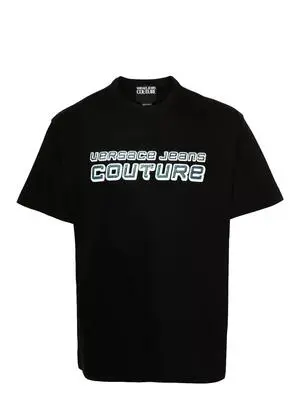 Versace Rhinestone-logo T-shirt - Black