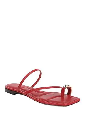 Vince Toe Loop Sandal - Crimson