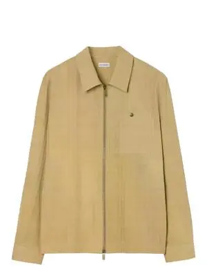Burberry Check Zip Shirt Jacket - Neutrals