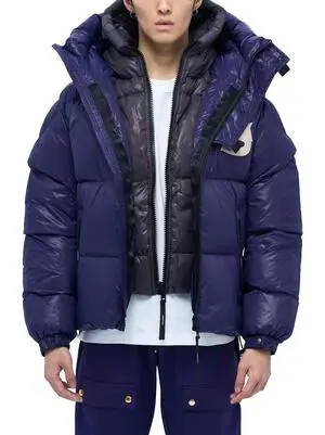 ALPHA STYLE Kudu Gen Double Hood Puffer Jacket 2.0 Purple