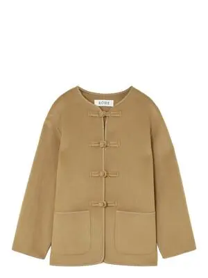 RÓHE Marie Wool And Cashmere-blend Jacket - Brown