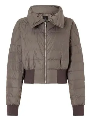 Rick Owens Appliquéd Quilted Shell Down Jacket - Brown