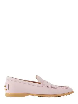 TOD'S Gomma Nubuck Loafers - Pink