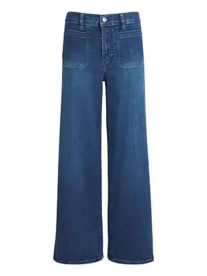 FRAME Le Slim Palazzo Bootcut Jeans - Blue