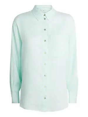 Heidi Klein Linen Corfu Shirt - Green