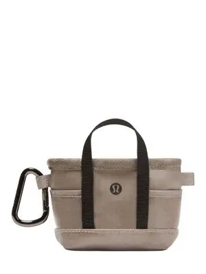 Lululemon Team Canada Daily Multi-pocket Ripstop Nano Tote Bag - Rock Dust/black