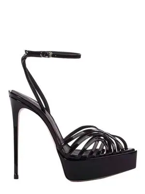 LE SILLA Embrace Platform Strappy Sandals - Black