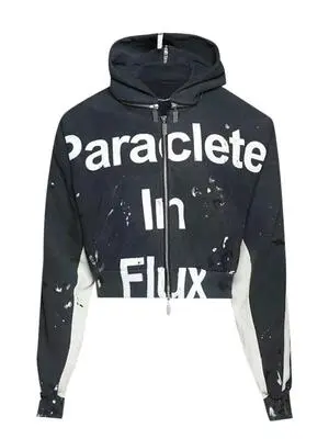 RRR123 Paraclete In Flux Rose Hoodie - Black