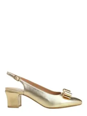 FERRAGAMO Vara Bow Slingback Pumps - Gold