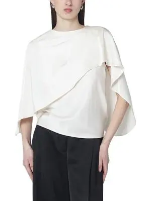 Simkhai Eliora Satin Blouse - Beige