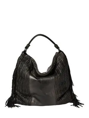 GIANCARLO NEVOLA Leather Shoulder Bag - Black