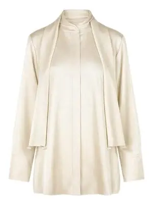JIL SANDER 132' Shirt With Bow - Ivory