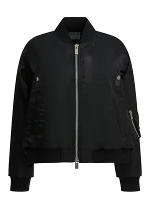 SACAI Nylon Zippered Bomber Jacket