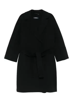 Max Mara Arona Double Wool Coat - Nero