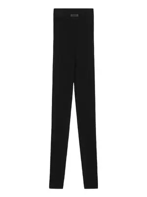 Fear Of God Leggings In Stretch Waffle Fabric - Black