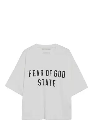 Fear Of God Crewneck T-shirt With Logo - White