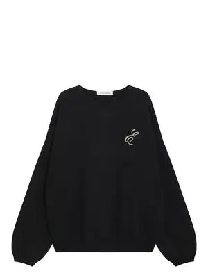 Fear Of God Nylon Wool Blend Crew-neck Sweater - Black