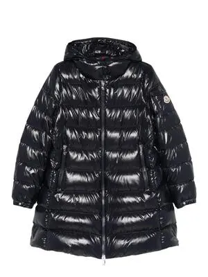 Moncler Courcelles Long Coat - Navy