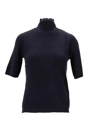 Max Mara Maglia Canottiera Top - Blu Marino