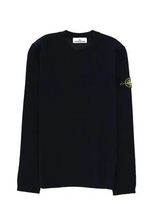 Stone Island Logo Jersey - Blue