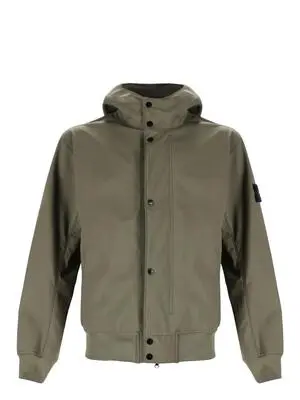 Stone Island Hooded Parka - Military Green