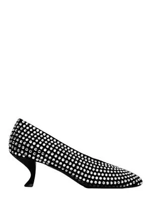 LA ROSE Pumps With Crystal Embellishment - Black