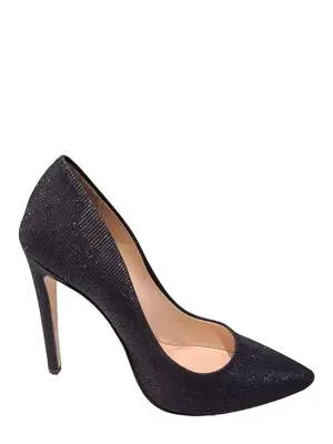 LA ROSE Lurex High Heel Pumps - Nero