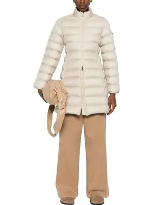 Moncler Igesse Long Coat - Light Beige