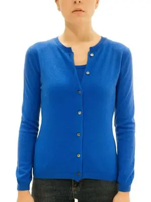 LA ROSE Cashmere Cardigan - Bluette