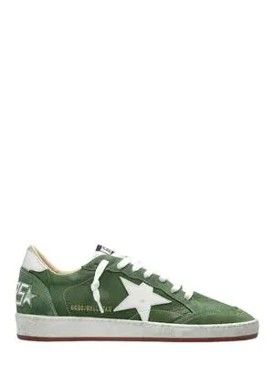 GOLDEN GOOSE Ball Star Sneakers - Green/white/silver