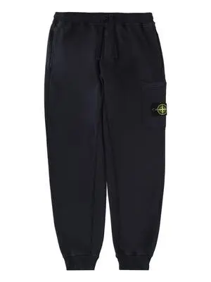 Stone Island Jogger Pants With Logo Patch - Blue