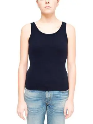 LA ROSE Knit Tank - Blue Navy