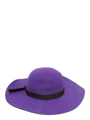PAROSH Wide Brim Hat - Viola