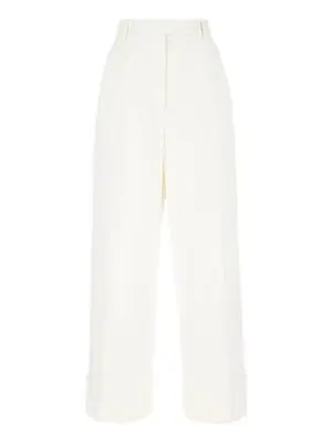 Thom Browne High-waisted Trousers - White