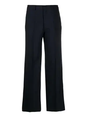PAROSH Lillie Pressed Crease Wide Leg Pants - Blu