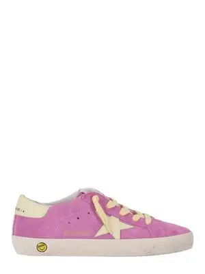 GOLDEN GOOSE Super-star Suede Sneakers - Pink/white/light Yellow