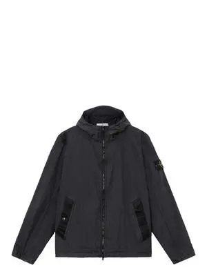 Stone Island Hooded Jacket - Black