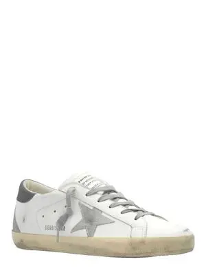 GOLDEN GOOSE Super-star Leather Sneakers - White/ice/dark Gray