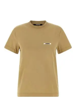 Jacquemus Le T-shirt Gros-grain T-shirt - Beige