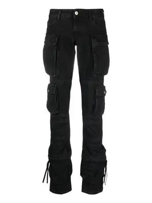 Attico Essie Cargo Jeans - Black