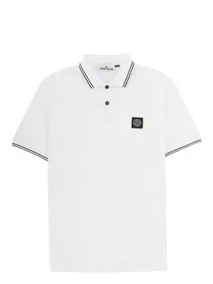 Stone Island Polo With Logo - White