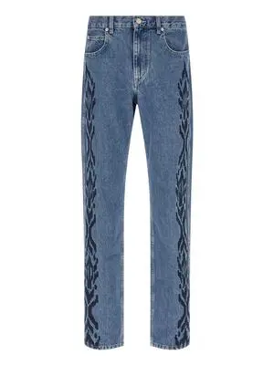 MARANT Lewys Cotton Denim Jeans - Blue