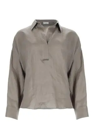 Brunello Cucinelli Linen Shirt - Green