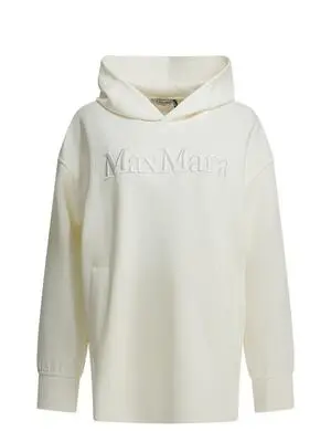 Max Mara Logo Hoodie - White