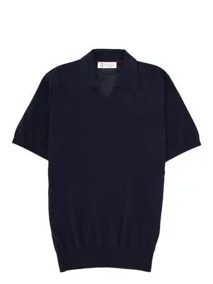 Brunello Cucinelli Cotton Polo Shirt - Blue