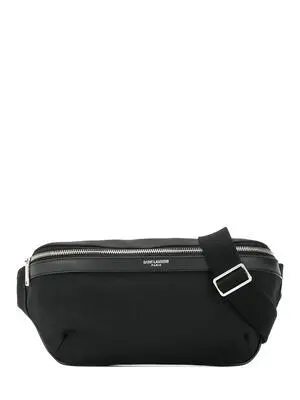 Saint Laurent Logo Lettering Belt Bag - Nero
