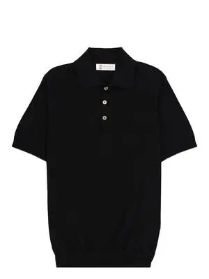 Brunello Cucinelli Cotton Polo Shirt - Black
